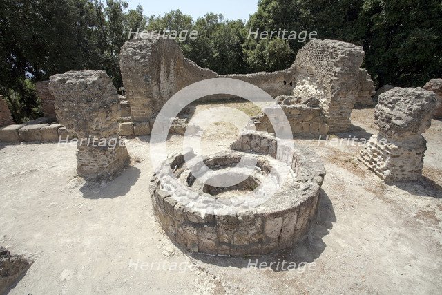 The Temple of Jupiter, Cumae, Italy. Artist: Samuel Magal # 2368642 ...